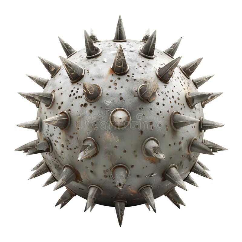 Iron Spike Ball on Transparent Background - Ai Generated Stock ...