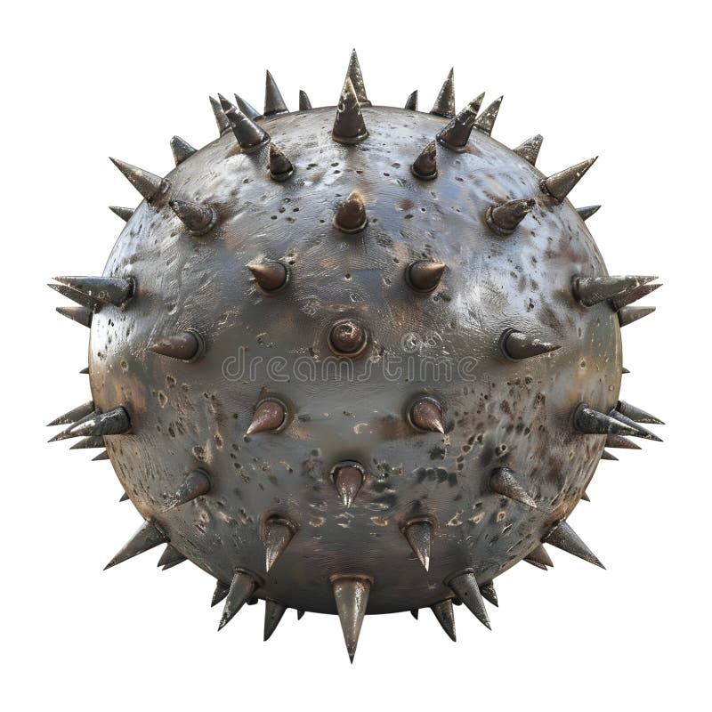 Iron Spike Ball on Transparent Background - Ai Generated Stock ...