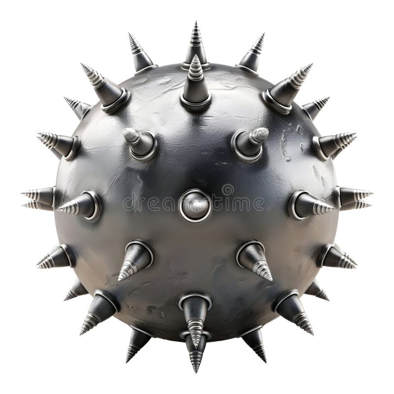 Iron Spike Ball on Transparent Background - Ai Generated Stock ...