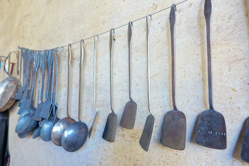 Iron spoon and shovel stock photo. Image of ironware - 168521874