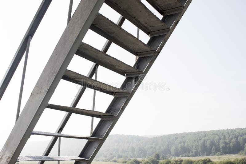 Iron Stairway stock photo. Image of walkway, baluster - 229119604