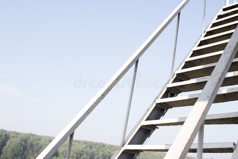 The iron stairway stock image. Image of architecture - 101904629