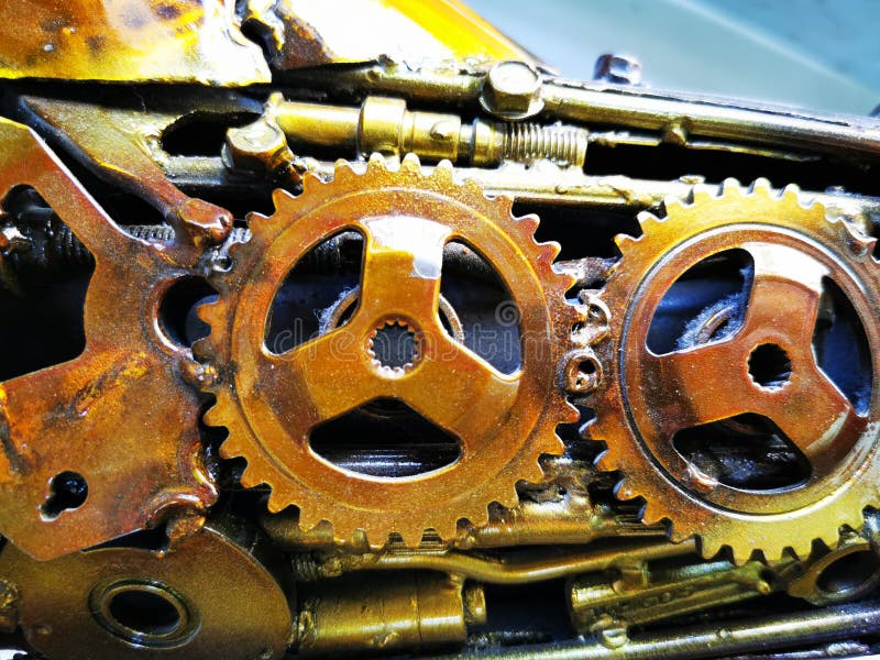 Iron Steampunk Cogwheel Texture Stock Image - Image of cogwheel ...