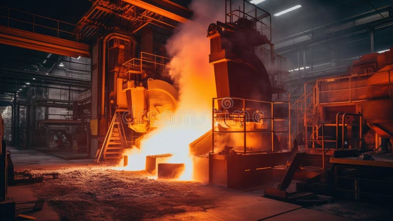 Iron Making Process Stock Illustrations – 220 Iron Making Process Stock ...