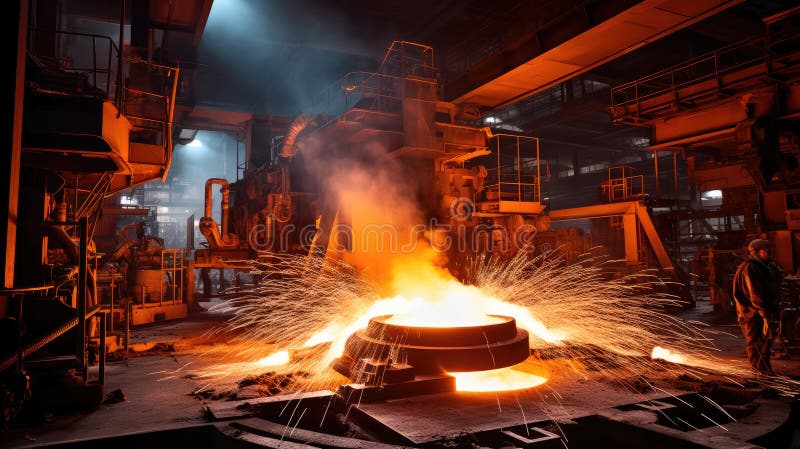 Iron Making Process Stock Illustrations – 220 Iron Making Process Stock ...