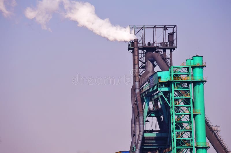 Iron and Steel Plant stock image. Image of pollute, machines - 28157251