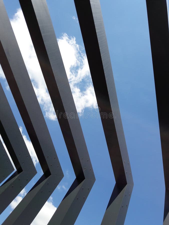 Iron Structure Against the Sky Stock Image - Image of view, port: 187096305