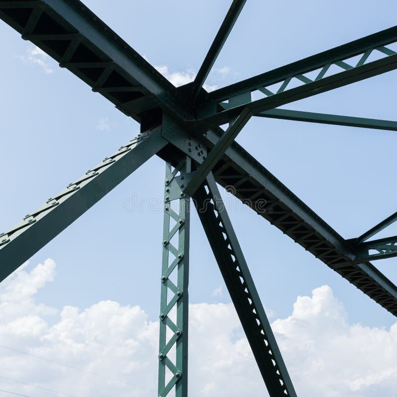 Iron Structure in Building Construction Stock Photo - Image of metal ...