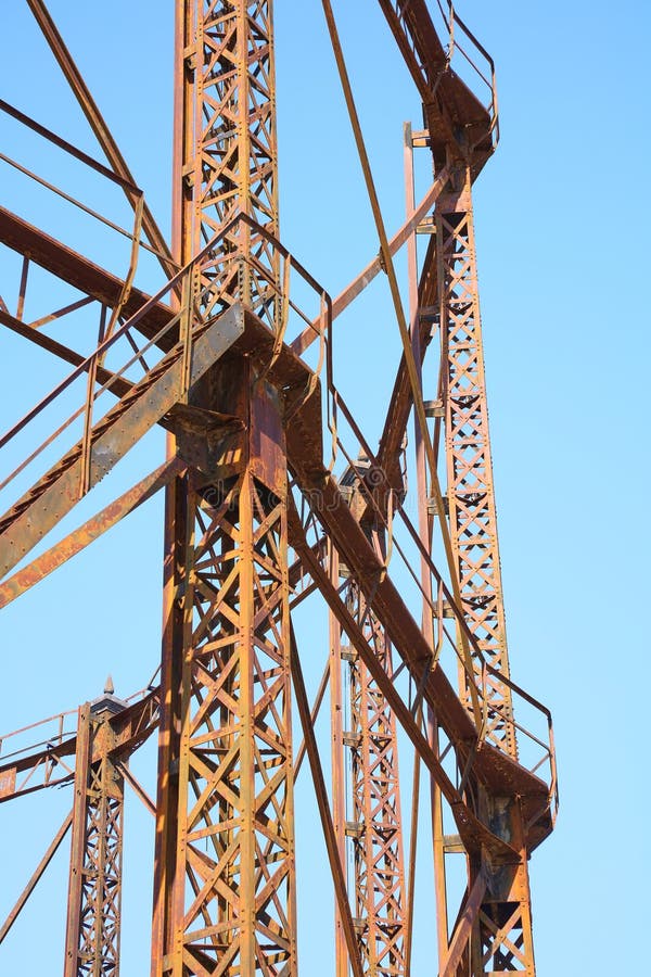 Iron struts stock photo. Image of stairs, architecture - 295683872