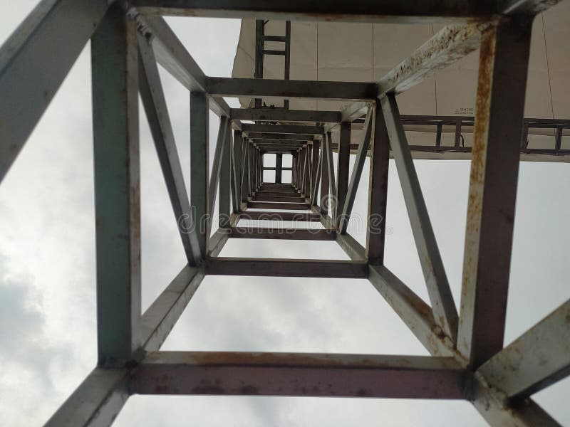 Iron Supports a Sturdy Platform. Stock Photo - Image of room, ceiling ...