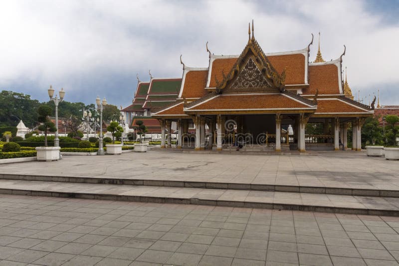 Iron Temple Loha Prasat in Wat Ratchanatdaram Bangkok Stock Image ...