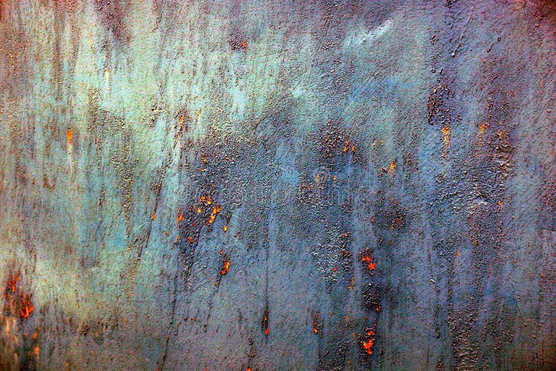 Gray Background in Rust from a Fragment of a Wall of Iron Stock Image ...