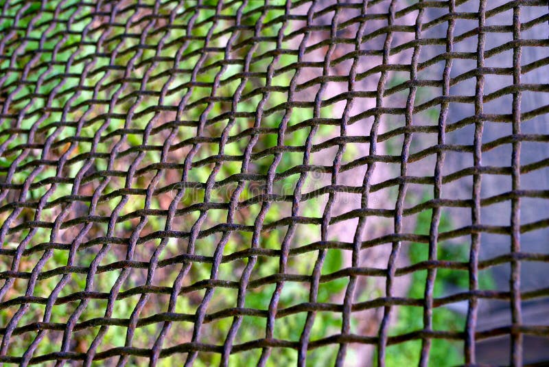 Iron Texture from an Old Rusty Mesh Stock Photo - Image of cage ...