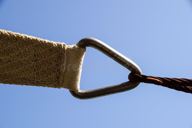 Iron Tie Rod with Steel Cable - Close Up Stock Photo - Image of ...