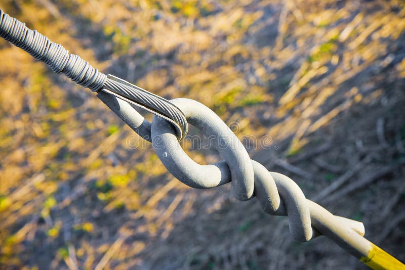 Iron Tie Rod with Steel Cable - Concept Image Stock Image - Image of ...