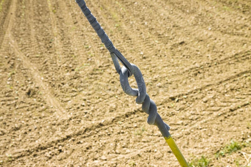 Iron Tie Rod with Steel Cable - Concept Image Stock Photo - Image of ...