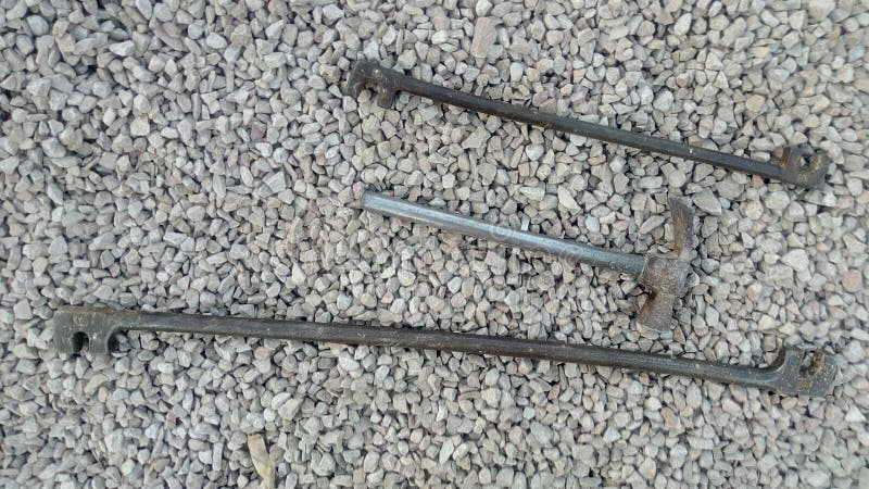 Iron Tools for Construction Workers Stock Photo - Image of line, brick ...