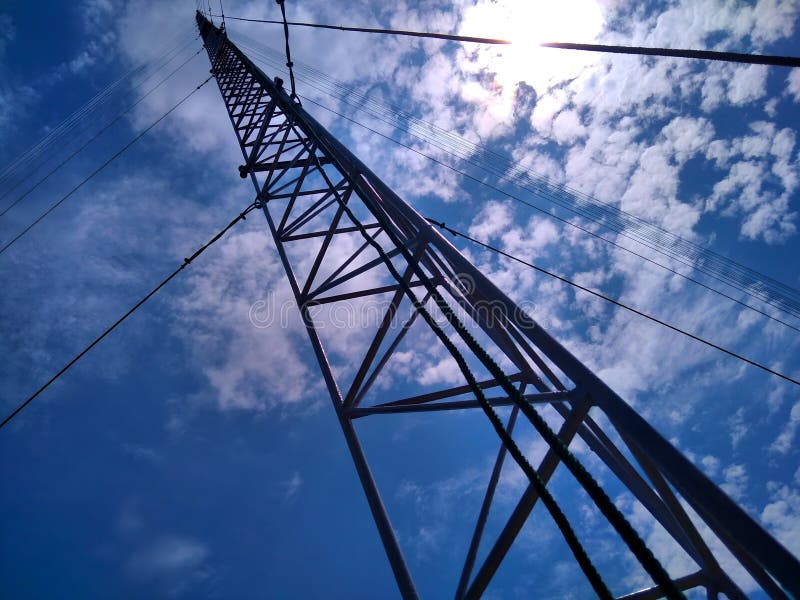 Iron towers tower the sky stock photo. Image of skyscraper - 315965490