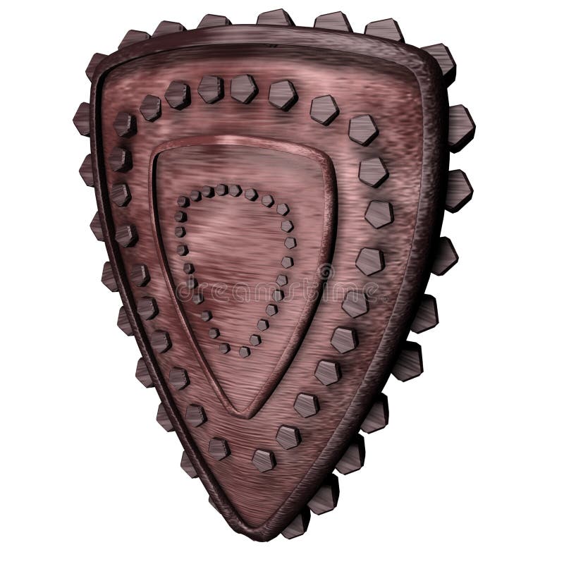 Steel Round Shield stock illustration. Illustration of object - 11886898