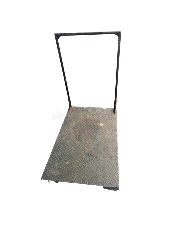 Iron Trolley Use To Moves Heavy Objects , Isolated on White Background ...