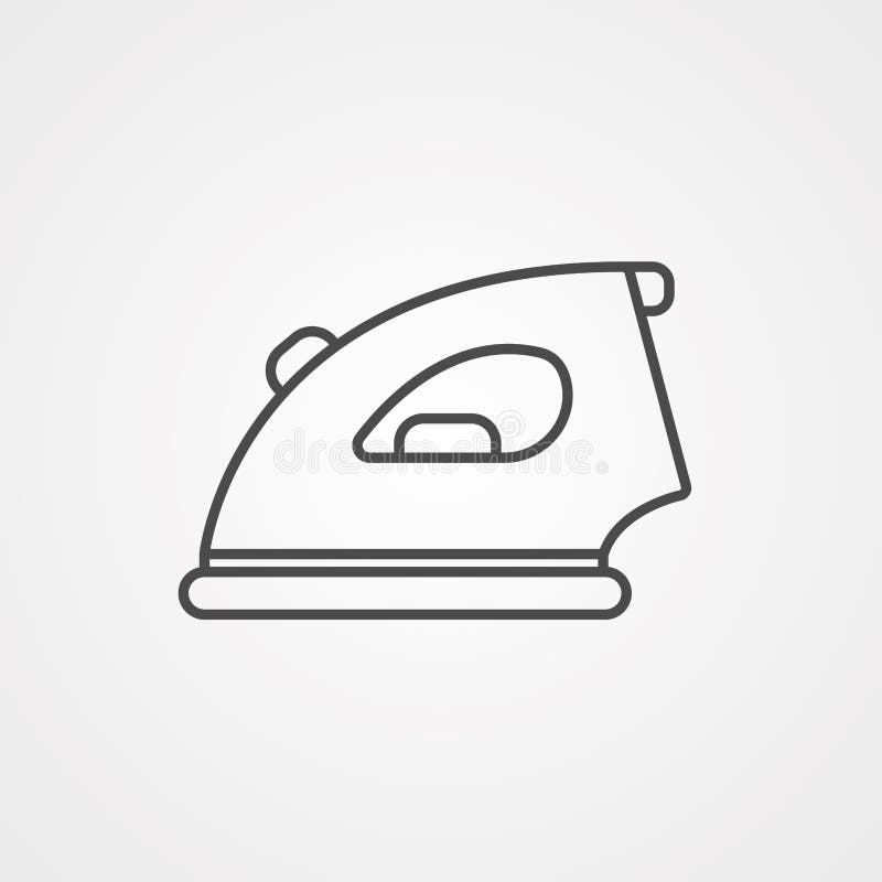 Iron Vector Icon Sign Symbol Stock Illustration - Illustration of ...