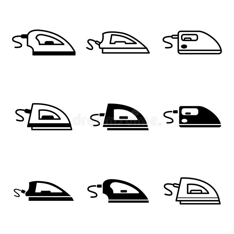 Iron Vector Icon Symbol Design Template Basic RGB Stock Illustration ...