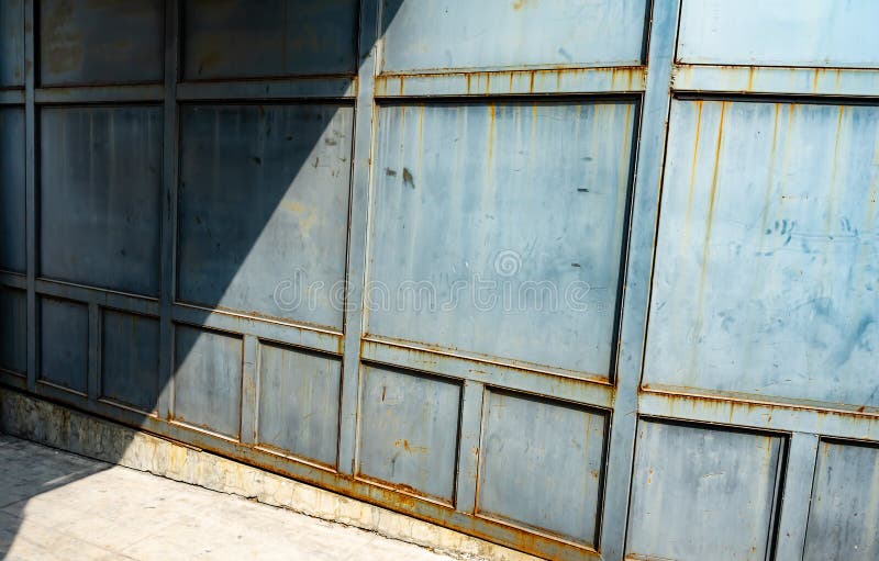Iron wall and shadow stock image. Image of sharp, wall - 149374093
