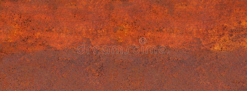 Iron Wall with Rust. Orange Textured Surface Stock Photo - Image of ...