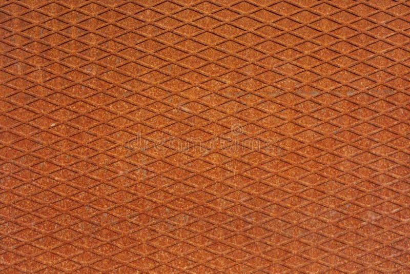 Iron Wall with Rust. Orange Textured Surface Stock Photo - Image of ...
