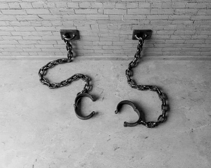 Iron Wall Shackles stock illustration. Illustration of metal - 249509276