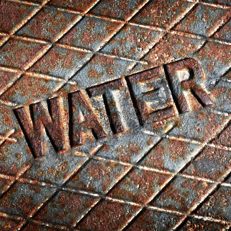 Iron Water Utility Cover stock photo. Image of sewer - 312495328