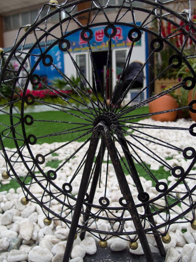 Iron wheel stock image. Image of iron, decorative, turntable - 147964629