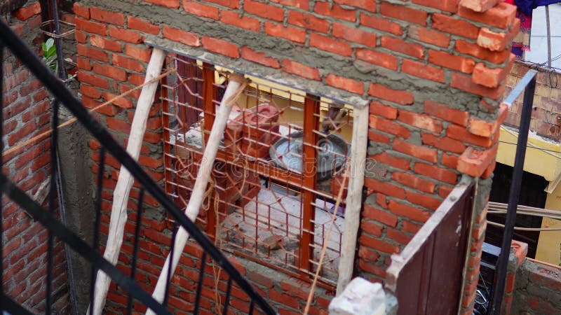 Iron Window with Support of Wooden Stick, Delhi Stock Video - Video of ...