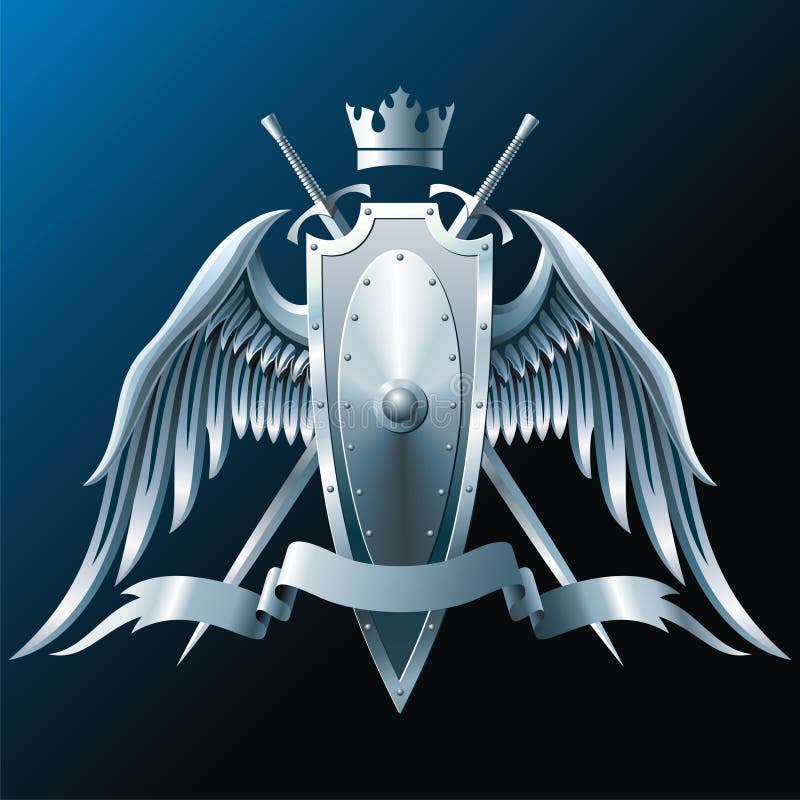 Iron wings stock vector. Illustration of handmade, middle - 19271968