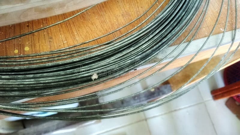 Iron wire coils stock image. Image of coils, house, frame - 198784425