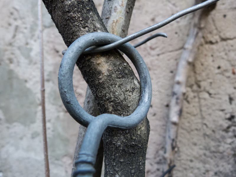 Iron and wire forms stock image. Image of vintage, wood - 144072873