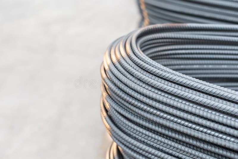 Iron Wire or Steel Bar Use for Reinforce Concrete Work in Construction ...
