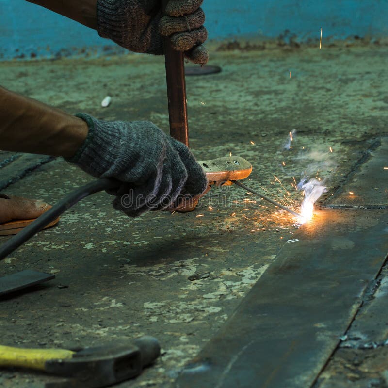 Iron Workers in the Factory Stock Image - Image of factory, equipment ...