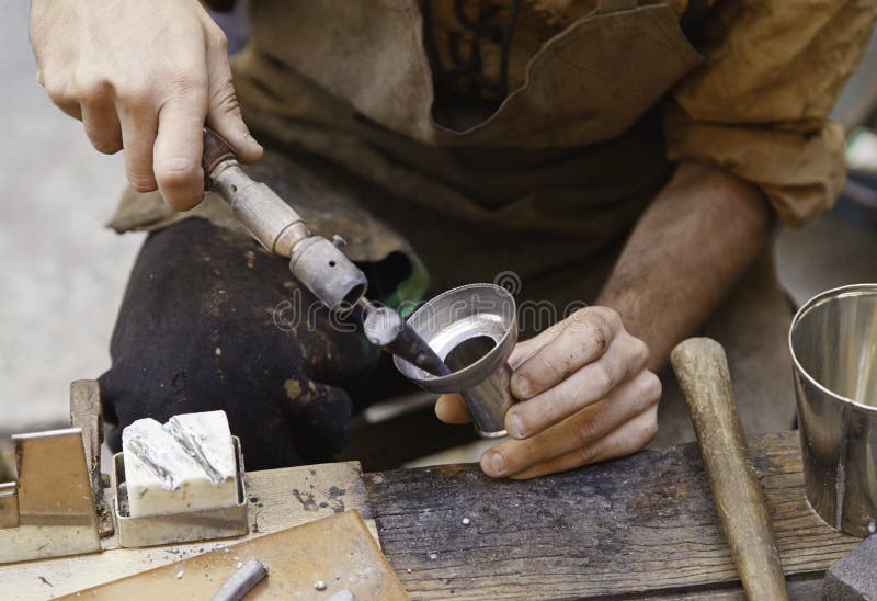 Iron working stock photo. Image of process, jewelry, hammer - 25847692