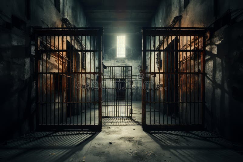 Ironclad Prison Doors Open. Generate Ai Stock Photo - Image of crime ...