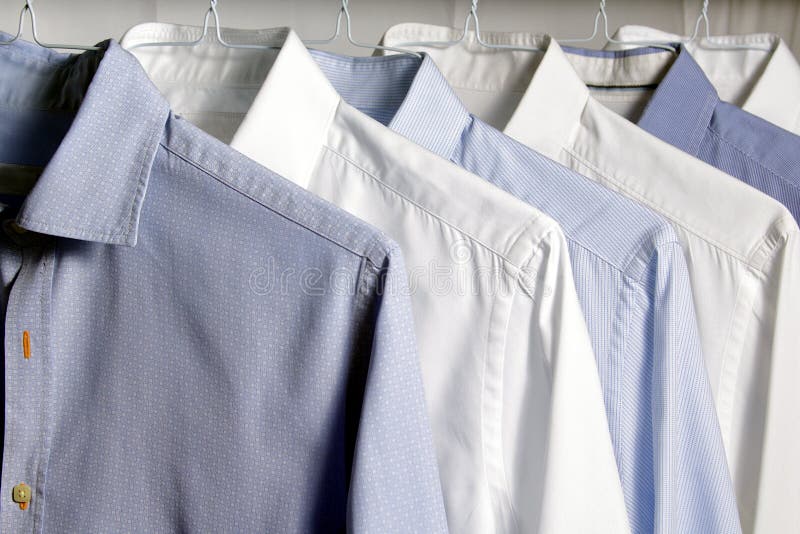 Ironed Shirt at the Dry Cleaners Stock Photo - Image of cotton, hanger ...