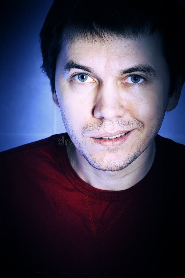 Ironic smile. stock image. Image of caucasian, people - 13313173