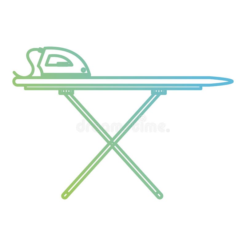 Ironing Board Laundry Service Stock Illustration - Illustration of ...