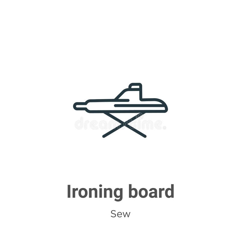 Ironing Vector Icon on White Background. Flat Vector Ironing Icon ...