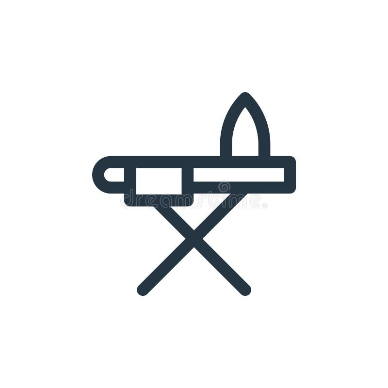 Ironing Board Vector Icon. Ironing Board Editable Stroke Stock Vector ...