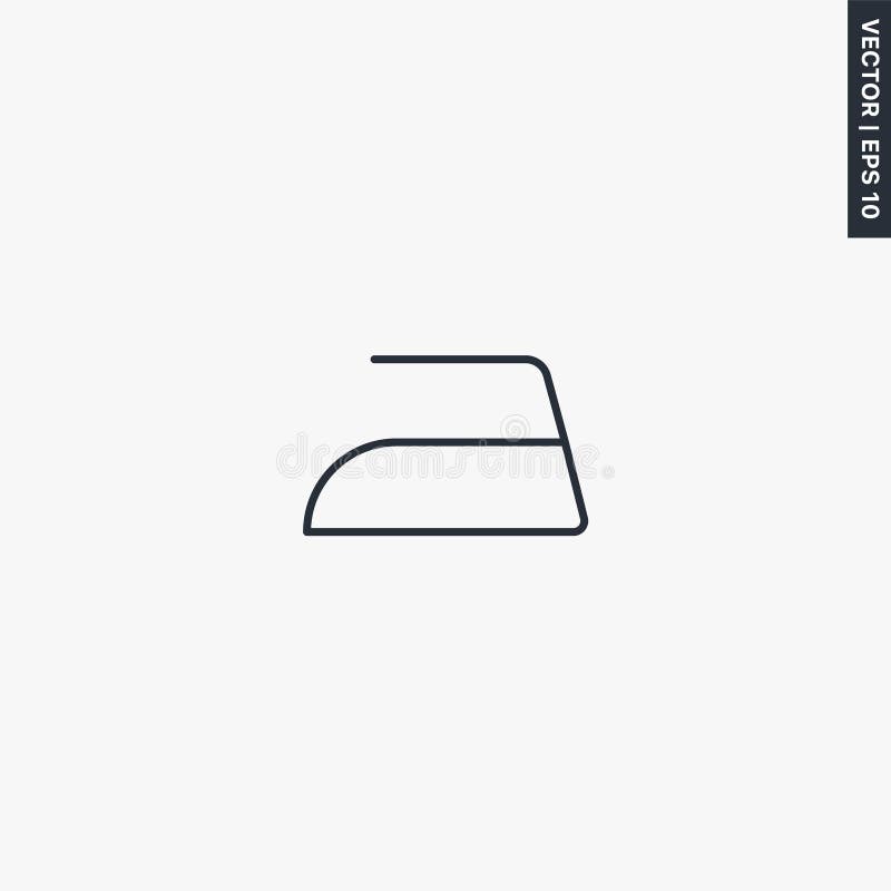 Ironing, Iron, Linear Style Sign for Mobile Concept and Web Design ...