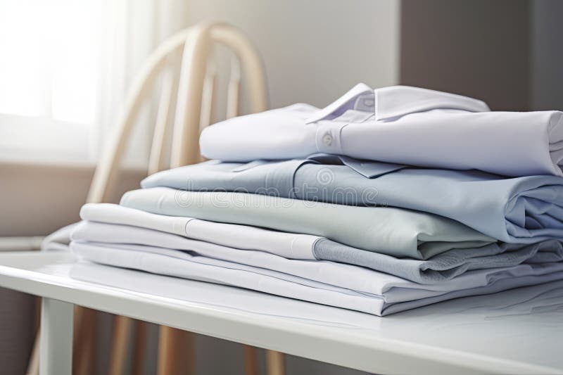 Ironing, Laundry, Clothes, Housekeeping and Objects Concept - Close Up ...