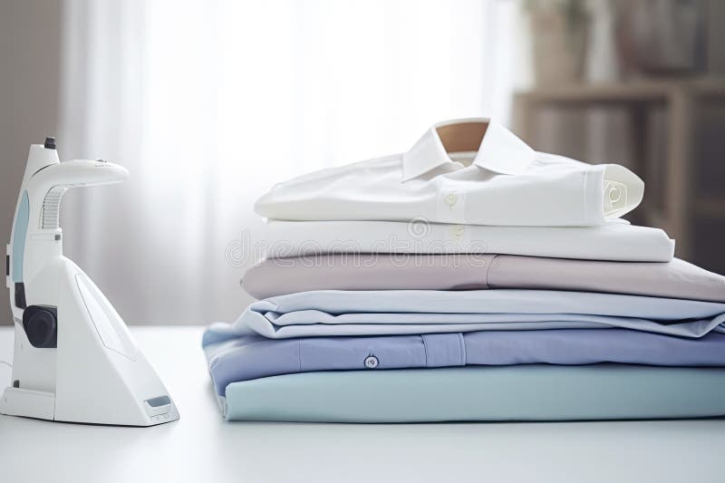 Ironing, Laundry, Clothes, Housekeeping and Objects Concept - Close Up ...