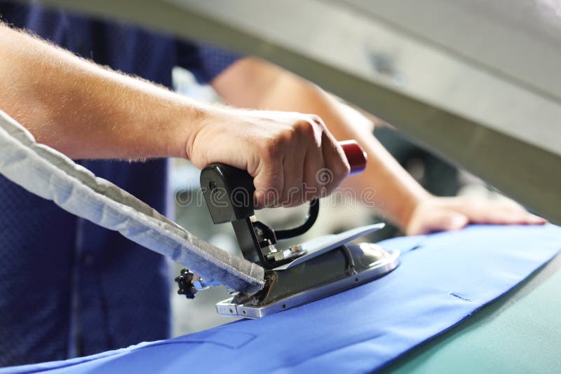 Professional ironing stock photo. Image of silver, work - 30020492