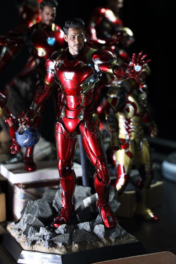 IRONMAN Figure Model 1:6 SCALE on Display Editorial Stock Image - Image ...